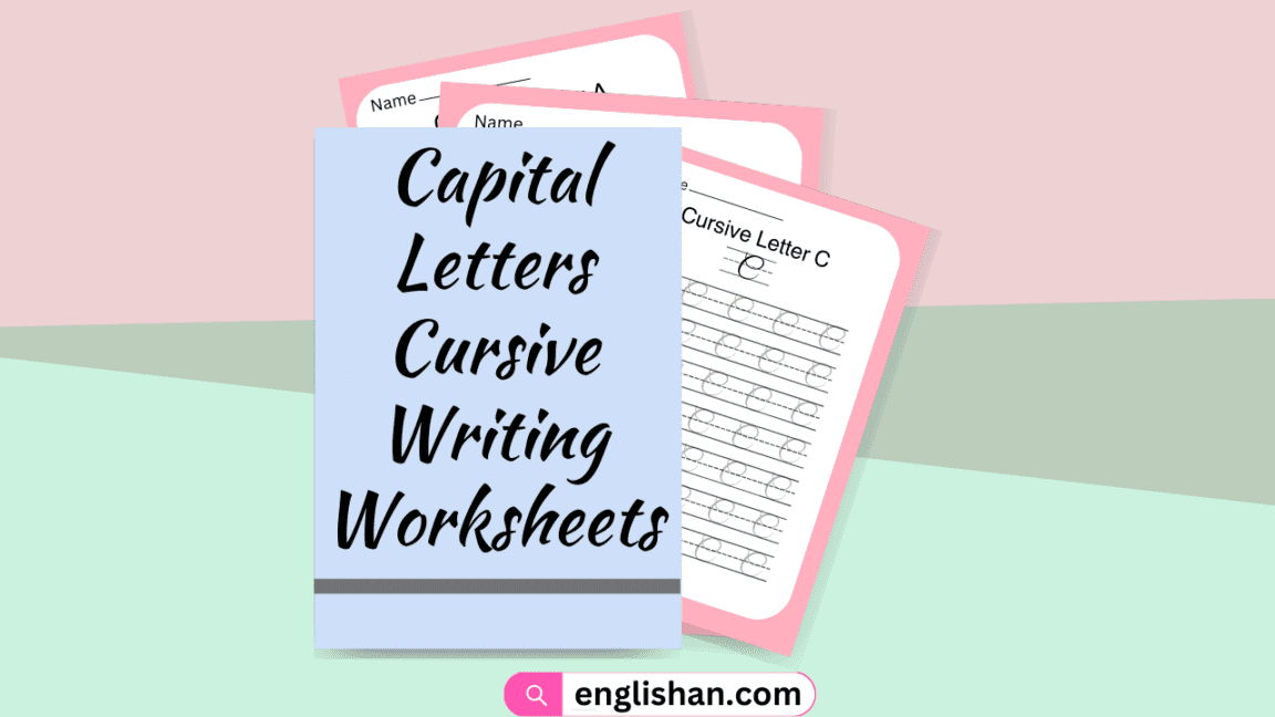 Capital Letters Cursive Writing Worksheets A to Z With PDF
